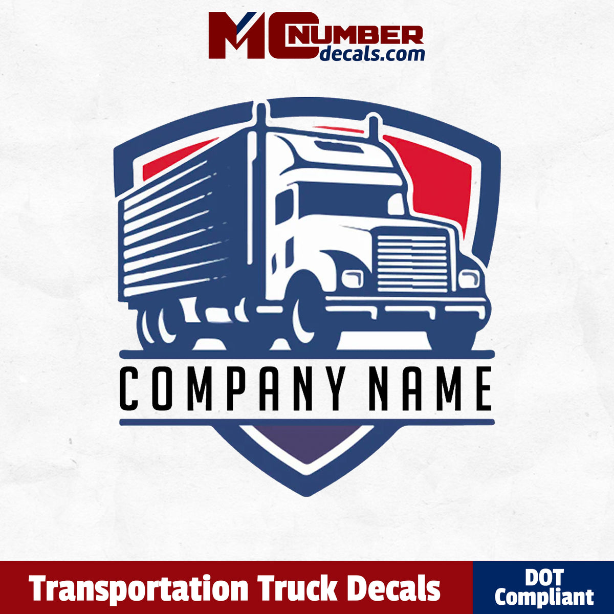 Transportation Inspired Truck Door Decals – MC Number Decals