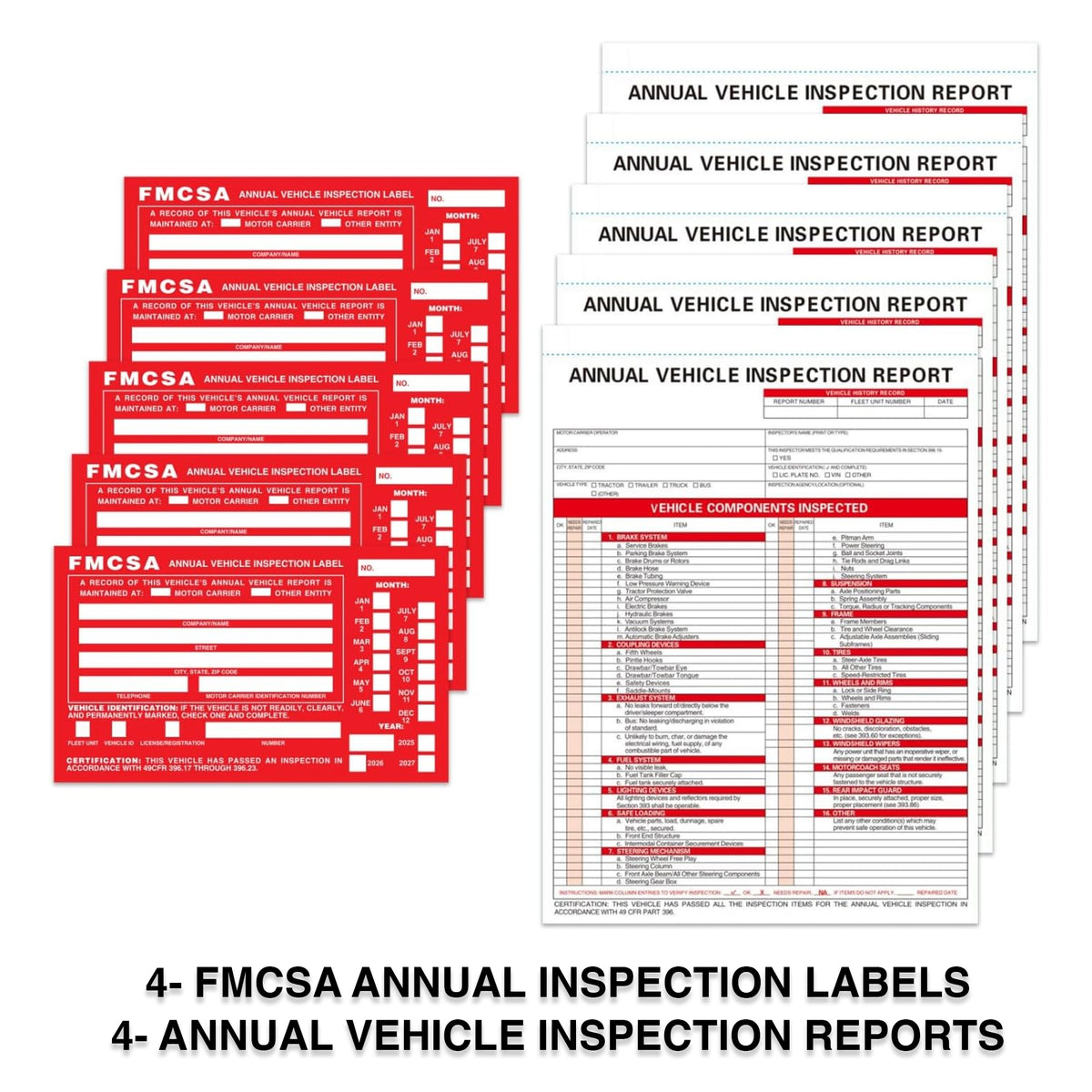Annual Vehicle Inspection Label + Annual Vehicle Inspection Report – MC ...